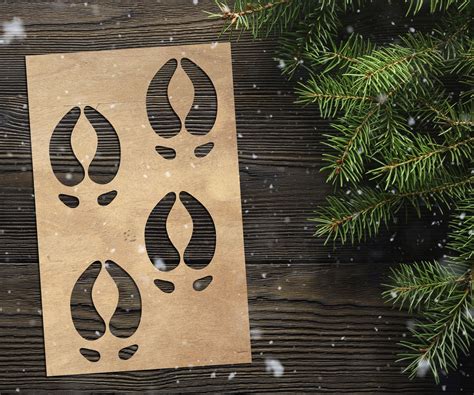 Christmas Footprint Bundle Santa Boot SVG Festive Footprints SVG Elf
