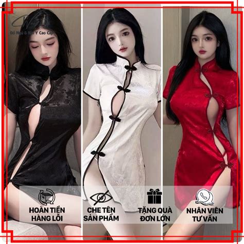 Sườn Xám Gợi Cảm Cổ Điển Xẻ Cao Quyến Rũ Sexy 3322 CWEAR SEXY ĐỒ NGỦ