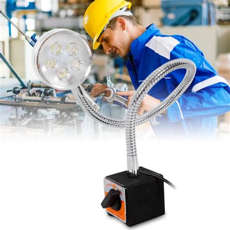 NEU MASCHINENLAMPE MIT Magnetfuß 5W Magnetische LED Drehmaschine Lampe