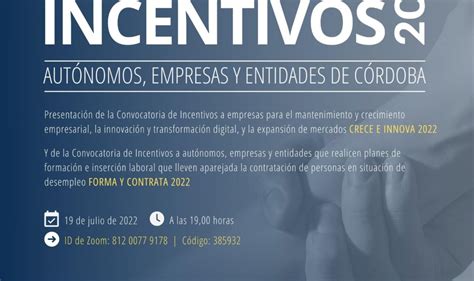 PRESENTACIÓN POR ZOOM DE LAS CONVOCATORIAS DE INCENTIVOS DEL IMDEEC