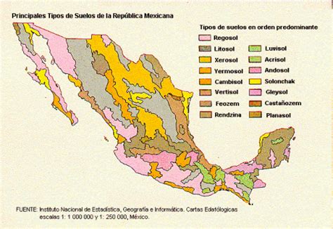 CLASIFICACION DE SUELOS MEXICO GEOHIDROLOGIA Mapa De Mexico