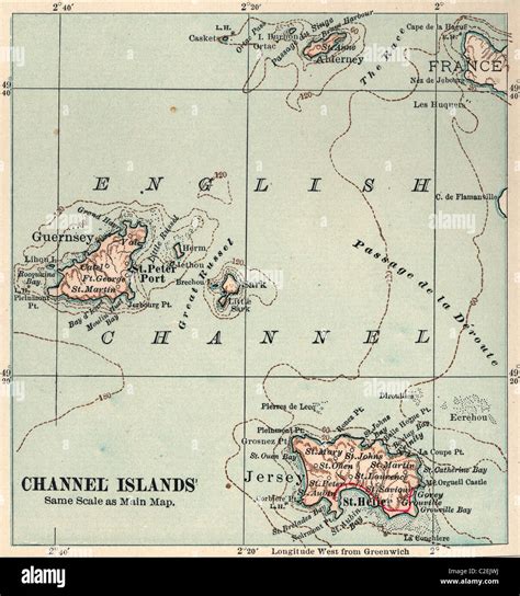 Iles anglo normandes map Banque de photographies et dimages à haute