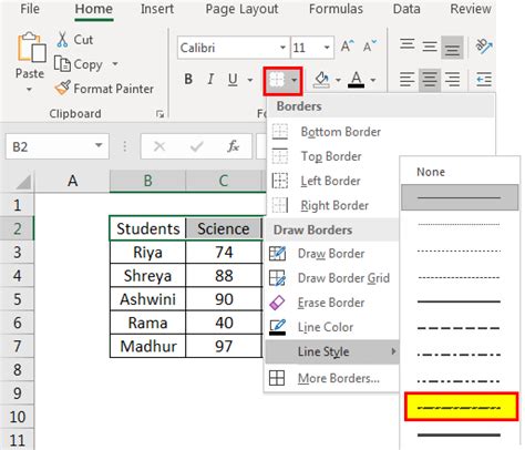 Borders In Excel How To Insert Add Explanation And Examples