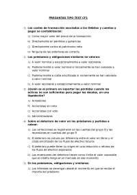 Tipo test contabilidad financiera I Exámenes de Contabilidad