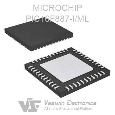 PIC16F887 I ML MICROCHIP Processors Microcontrollers Veswin Electronics