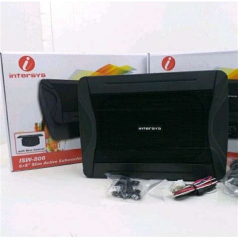 Jual Subwoofer Kolong Aktif SLIM INTERSYS ISW 806 With Bass Control Di