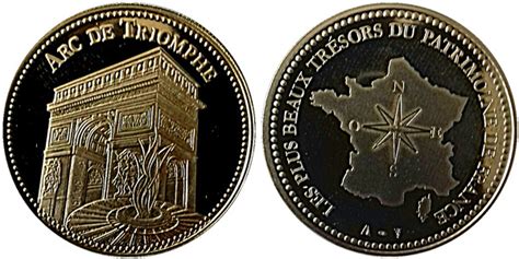 Token Les Plus Beaux Tresors Du Patrimoine De France Arc De Triomphe