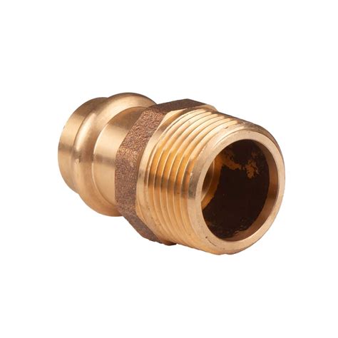 Kupfer Pressfitting Übergang aus Rotguss 22 mm 1 AG V M Kontur DVGW