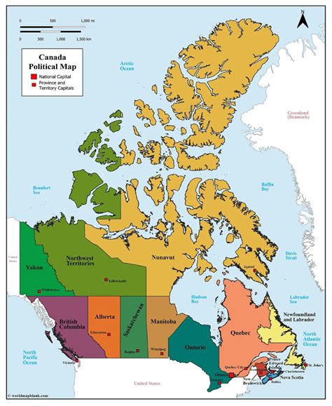 Canada Provinces Map Map Of Canada PDF Printable World Maps