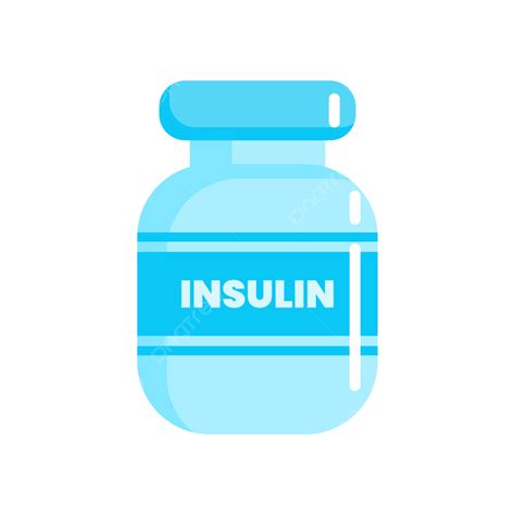 Hand Drawn Insulin Bottle Illustration For Diabetes Disease Insulin