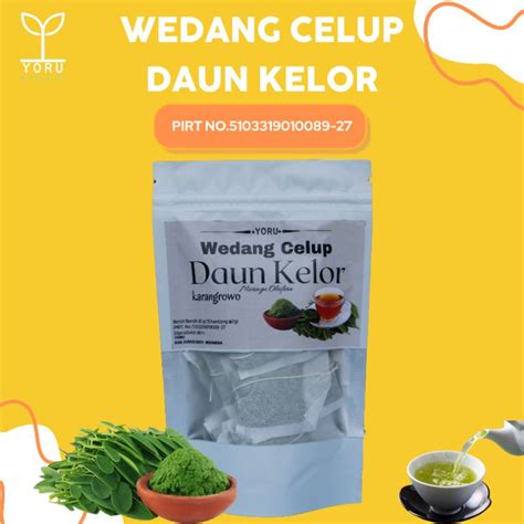 Jual TEH CELUP DAUN KELOR MURNI 100 Alami Yoru Wedang Celup Daun