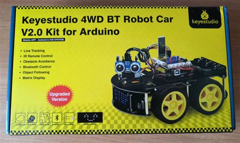 Keyestudio 4WD Multi BT Robot Car Kit Upgraded W LED Display For