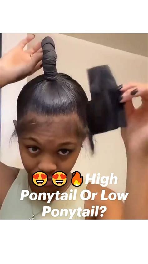 High Ponytail Or Low Ponytail In 2022 Weave Ponytail Hairstyles
