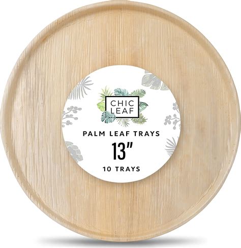 Amazon Chic Leaf Palm Leaf Trays Like Disposable Bamboo Serving