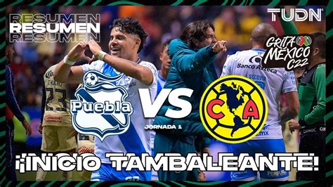 Resumen y goles Puebla vs América Grita México CL 22 J1 TUDN