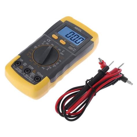 A830L Multimètre Numérique Lcd Ac Dc Ampèremètre Voltmètre Testeur