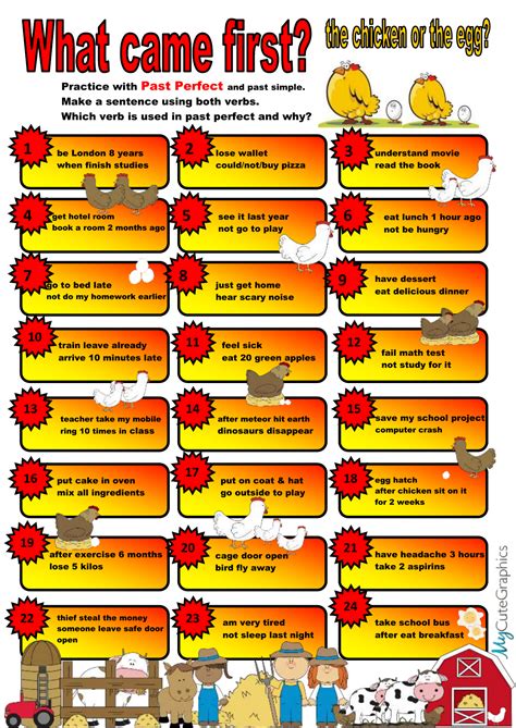 Past Simple Past Continuous Speaking Activities