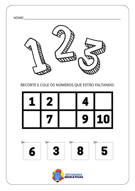 Atividades de Matemática Educação Infantil Atividades Educativas