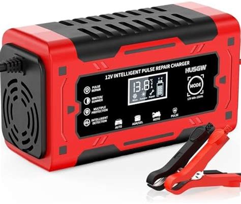 Caricabatterie Per Auto 12V 6A Carica Batteria Manutentore Automatico