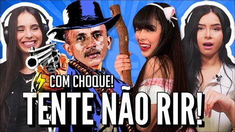 JOVENS REAGEM A DESAFIO SE RIR LEVA CHOQUE TENTE NÃO RIR 103
