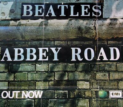Popsike Beatles Abbey Road Original UK 1969 PROMO POSTER