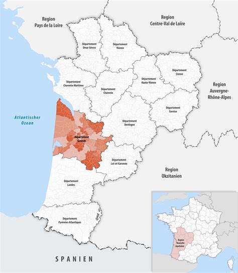 Map Of Bordeaux Region Of France Secretmuseum