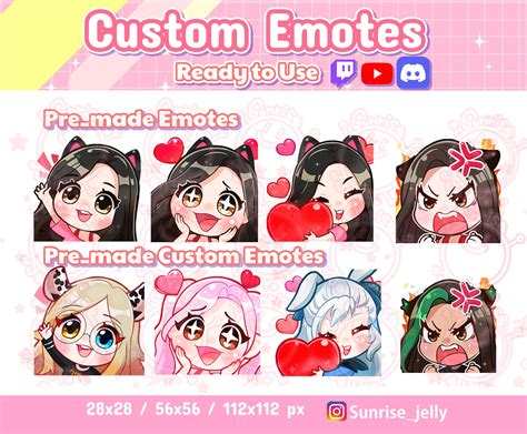 Emotes personalizados Twitch Emoji para streamer Twitch Etsy México