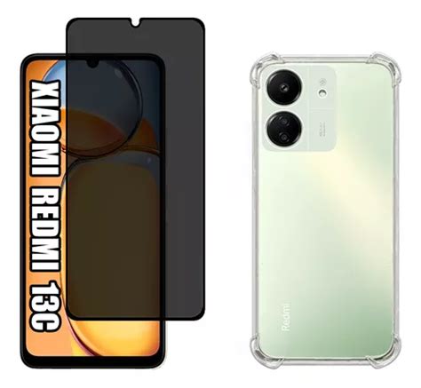 Kit Para Xiaomi Redmi 13c Película De Privacidade 3d Capa