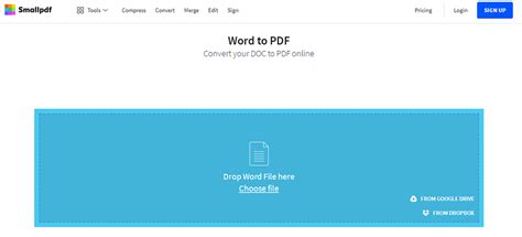how to convert docx to pdf online
