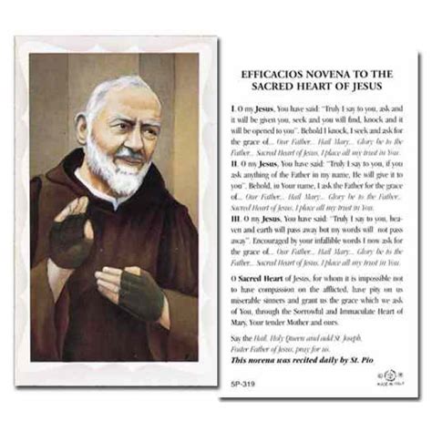 Novena Prayer To St Padre Pio