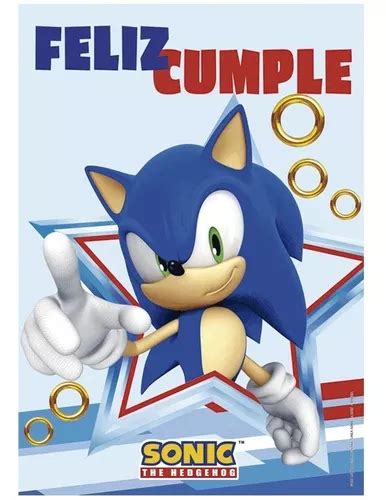 Sonic Afiche Feliz Cumpleaños en venta en Capital Federal Capital