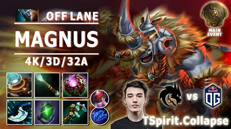 TI 10 TSpirit Collapse Magnus Off Lane Team Spirit Vs OG Main