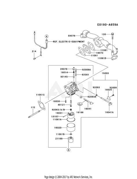 Kawasaki FH580V CS29 4 Stroke Engine FH580V Parts Diagram For CARBURETOR