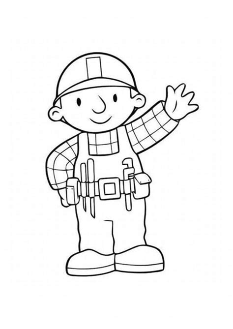 Kolorowanki Bob Budowniczy dla chłopców do wydruku