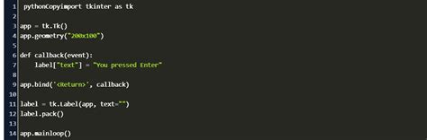 Python Tkinter Bind Multiple Events