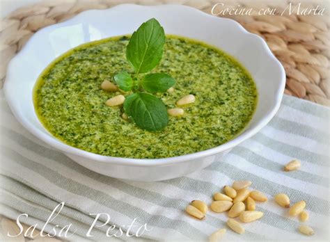 Salsa Pesto Casera CocinaconMarta