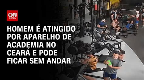 Homem é atingido por aparelho de academia no Ceará e pode ficar sem