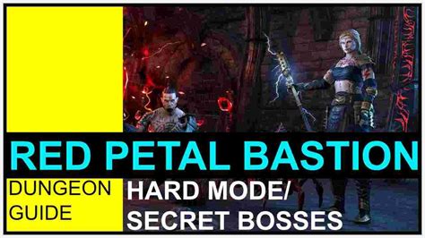ESO Red Petal Bastion Guide Veteran Hardmodes Secret Bosses YouTube
