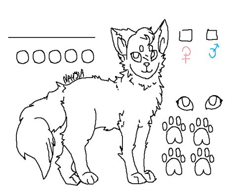 Pixilart Warrior Cat Ref Base By AutumnCrossroad