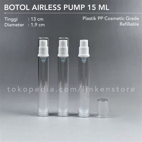 Jual Botol Airless Pump Ml Serum Lotion Vacuum Clear Transparan