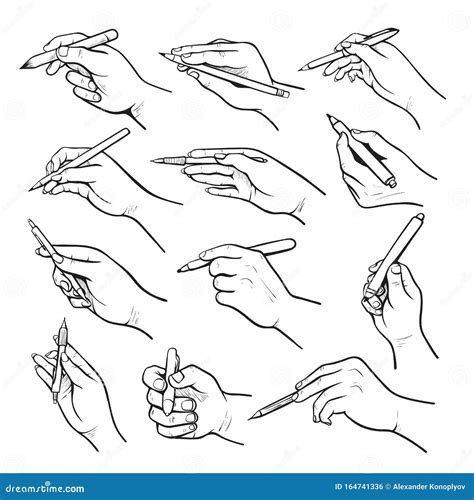How To Draw A Hand Holding A Pencil
