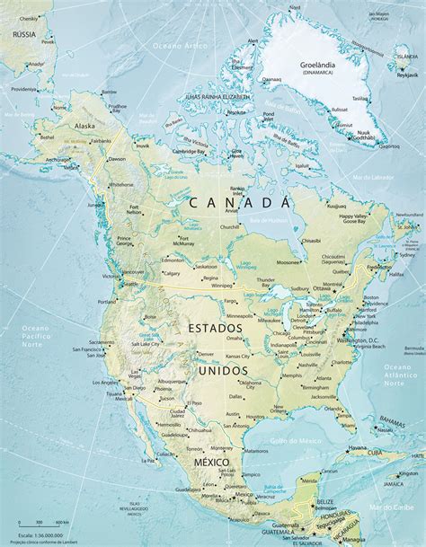 Mapa Estados Unidos Y Canada Mapa