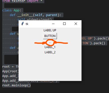 Python Create Tkinter Label Using Class Method Stack Overflow