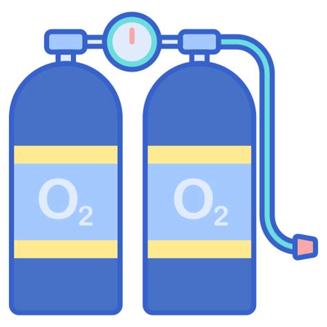 Oxygen Tanks Flaticons Lineal Color Icon