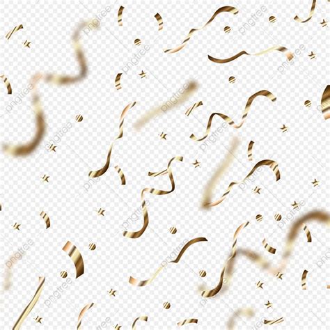 Gold Confetti Transparent Vector PNG Images Gold Confetti Png Vector