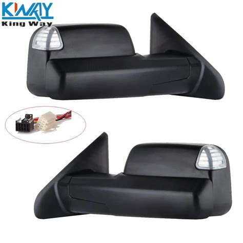 King Way Par De Espejos Calefactados LH Y RH Para Dodge Ram 2009 1500