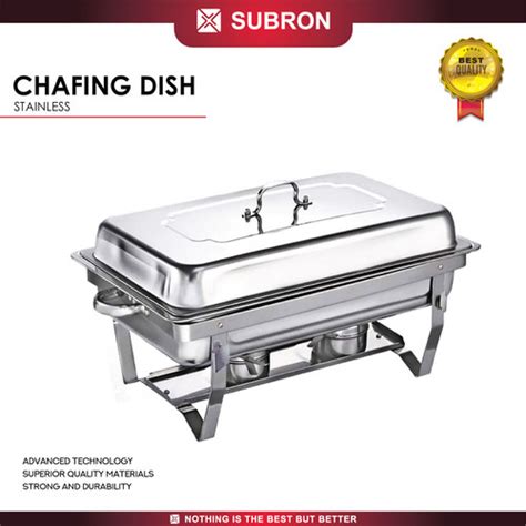Jual SUBRON 9L Chafing Dish Pemanas Makanan Wadah Saji Chafer Prasmanan