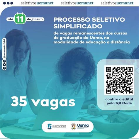 UEMA Uemanet Abre Seletivo Para Preencher Vagas Remanescentes Da EaD