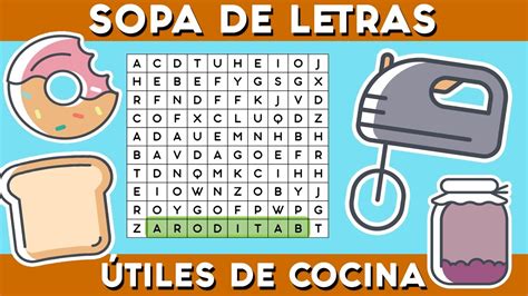 Sopa De Letras De Utiles De Cocina I🧠fÁcil Y Sencillo👀en 10 Segundos😍🤣🤡 Youtube
