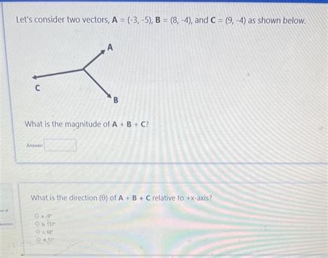solved question let s consider two vectors a 3 5 b